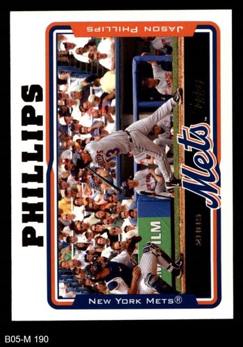 2005 Topps #190 Jason Phillips Mets 8 - NM/MT | eBay
