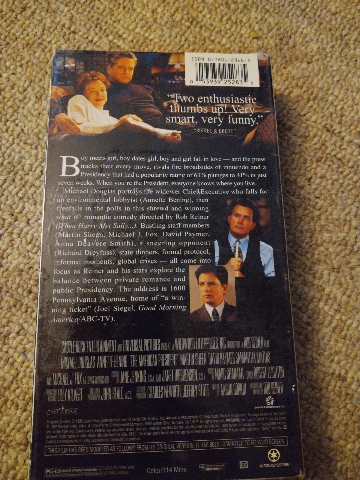 The American President VHS Martin Sheen, Michael J. Fox, New, Sealed ...