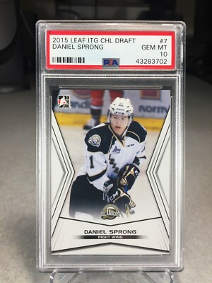 2015 Leaf ITG CHL Draft Daniel Sprong Rookie #7 - PSA 10 - POP 2 | eBay