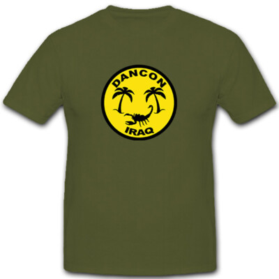 DANCON IRAQ Dänemark Kontigent Irak Einheit Wappen Abzeichen - T Shirt ...