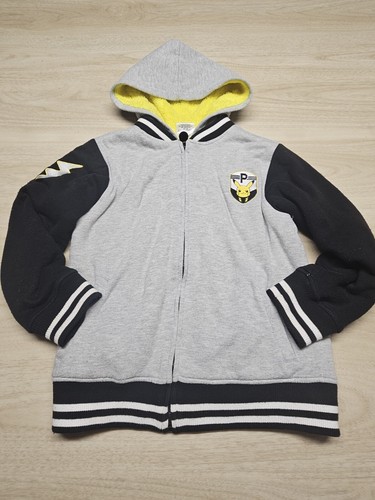 Nintendo Pokemon Pikachu 025 Youth Varsity Jacket with Hoodie Size ...