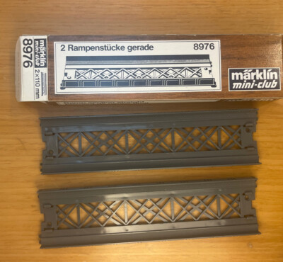 Marklin 8976 Z Scale 2 Ramp Track Section Straight 4-3/8" 110mm NEW ...