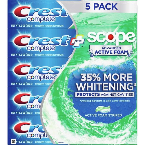 Crest Complete Whitening Scope Toothpaste 41oz Fluoride Minty Fresh | eBay