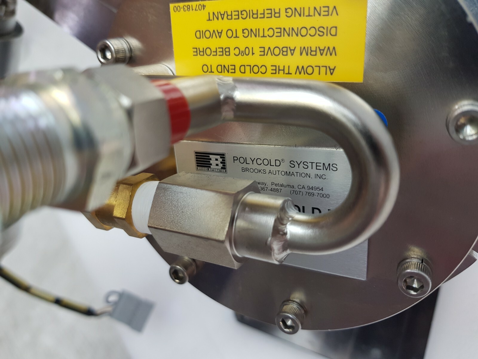 Brooks Automation Polycold Systems T2114-01-16 PT-16 CRYOTIGER COLD END ...