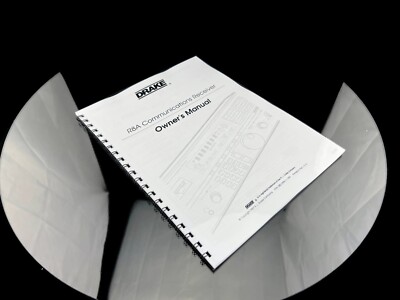 Drake R8A Receiver Instructions Operating Manual User Guide Coil Bound ...