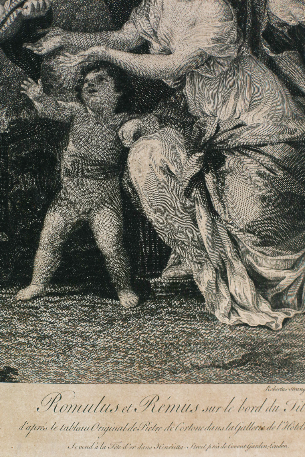 Robert STRANGE großer Kupferstich "The Finding of Romulus and Remus" um 1750 | eBay.de