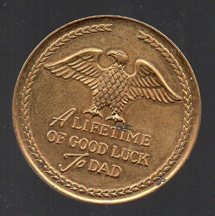 HICKOK FATHER OF THE YEAR Vintage 1955 Award Token - George Washington ...