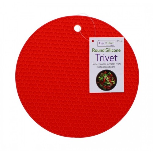 Heat Resistant Silicone Trivet Square/Round Mat Pan Pot Holder Non Slip ...