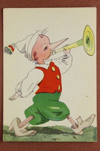 Fairy tale Golden Key Pinocchio BURATINO musical trumpet Russian ...