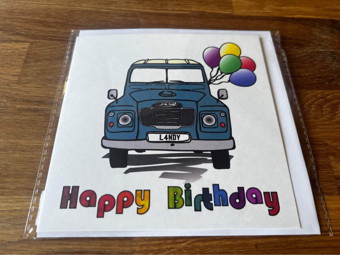 Land Rover “Happy Birthday” Greeting Card. Classic British Truck | eBay UK