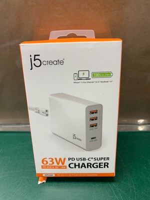 J5 Create JUP4263 63W PD USB-C Super Charger (E10033404) | eBay