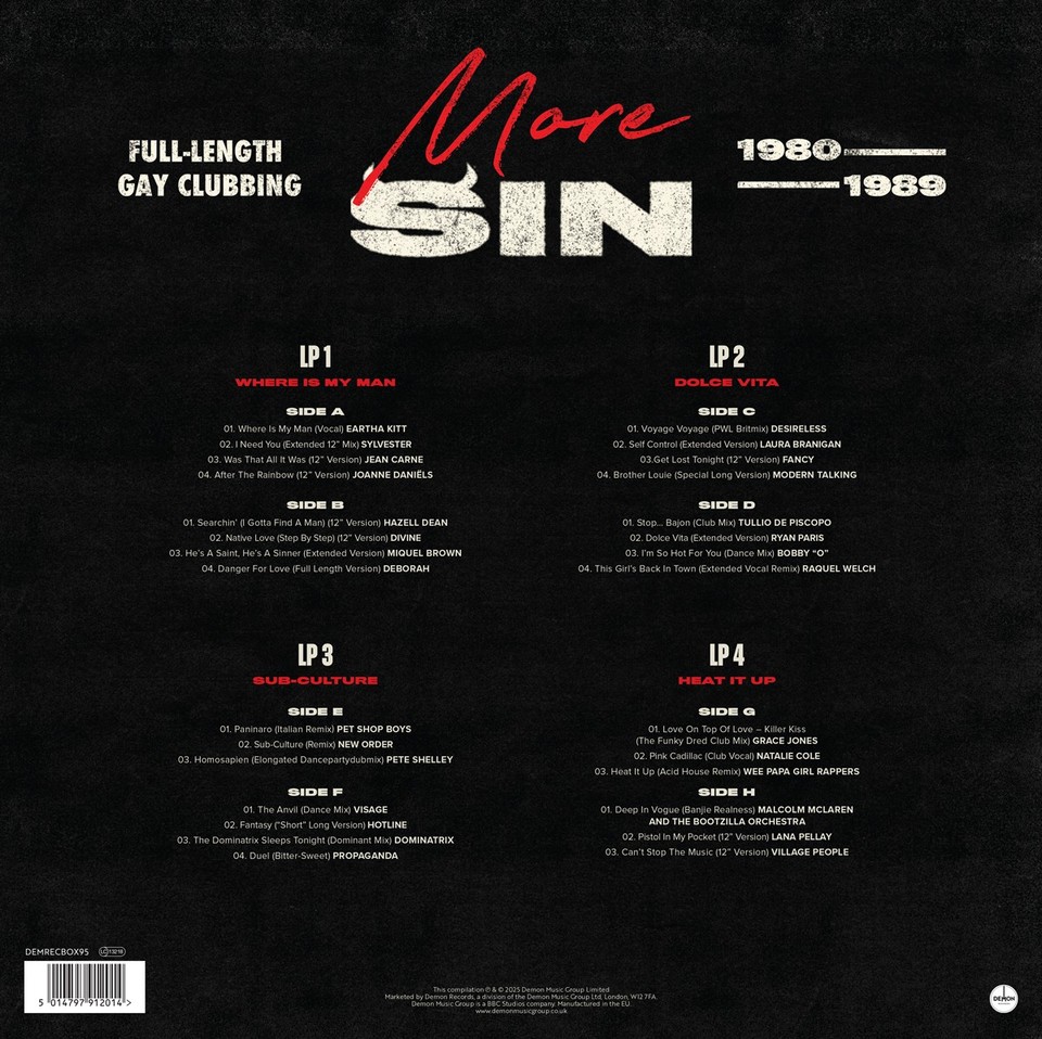 Various Artists Disco Discharge Presents More Sin: Box of Sin 2 (Vinyl ...