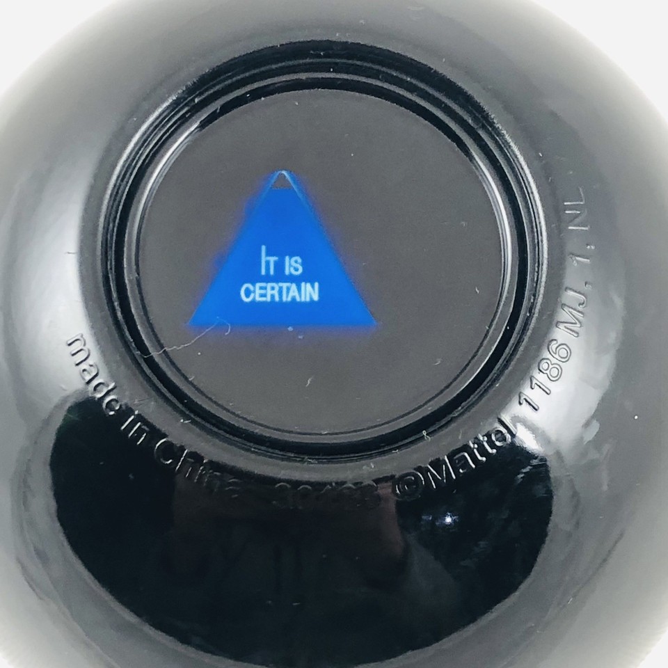 Vintage 1980's Magic 8 Eight Ball Mattel Fortune A True Classic Toy ...