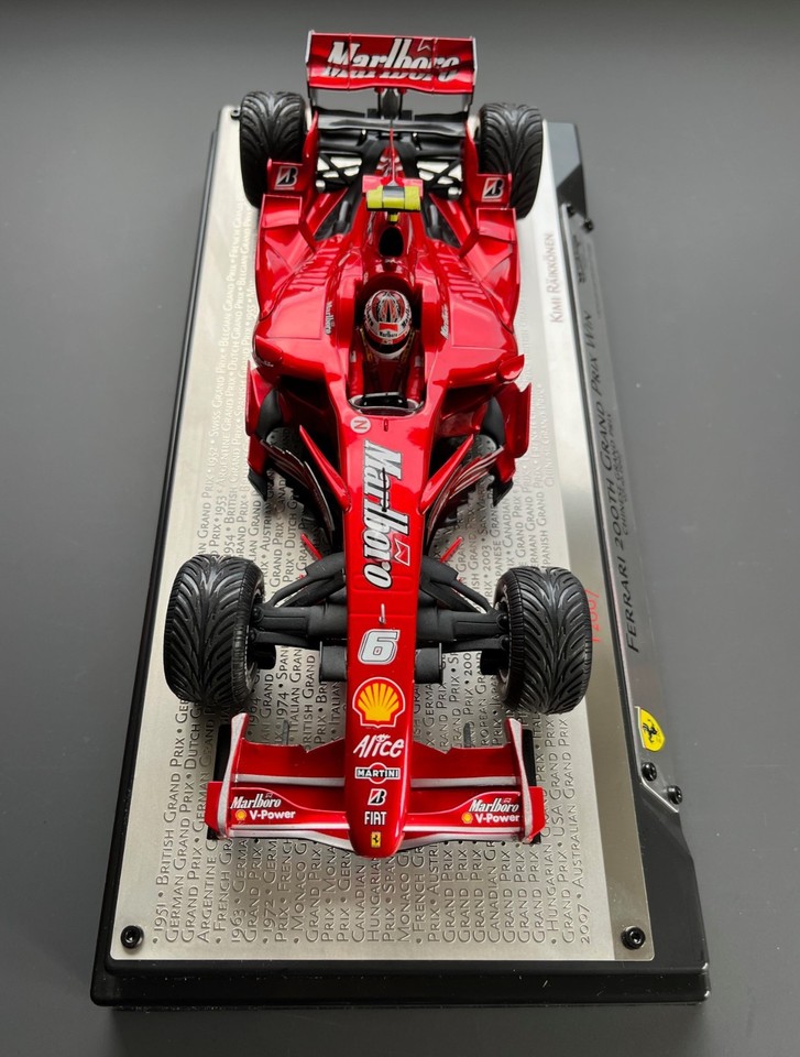 KIMI RAIKKONEN F 2007 FERRARI 200 WINS 1/18 CHINA SHANGHAI GP WORLD CHAMPION NEW | eBay UK