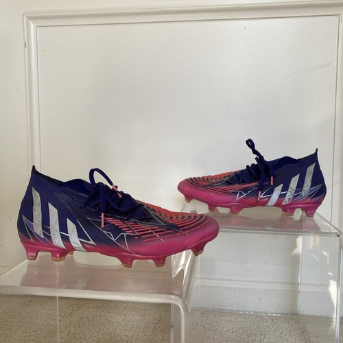 adidas Predator Edge Soccer Cleats Size 8.5 Purple/Red Moderate Wear | eBay