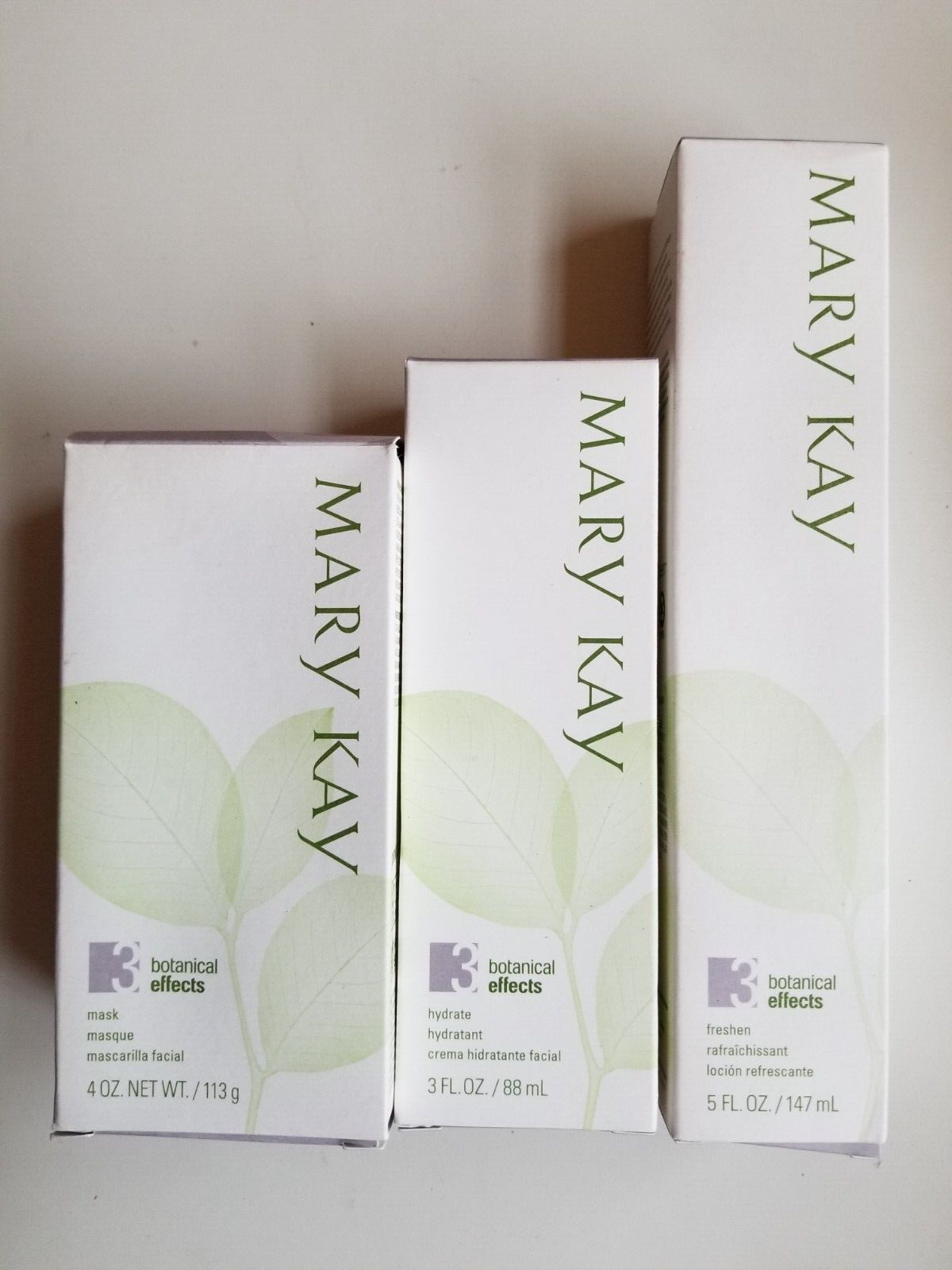 MARY KAY Botanical Effects Set of 3 Formula 3 For Oily/Sensitive Skin ...