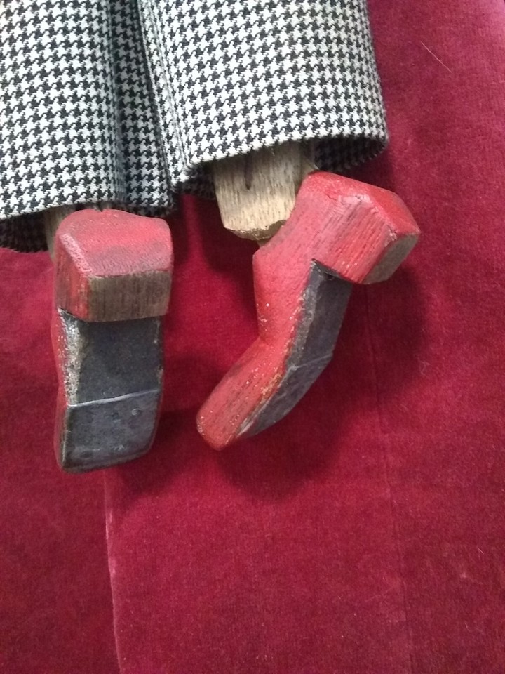 Original British Hand Carved Wooden Marionette Puppet, Excellent ...