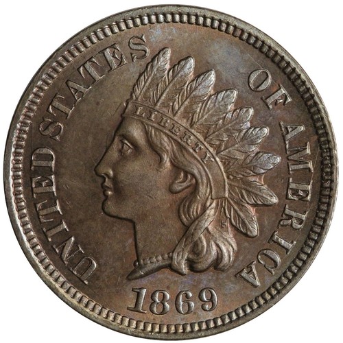1869 Indian Head Cent Penny GEM BU *UNCIRCULATED* MS E160 SAFTY | eBay