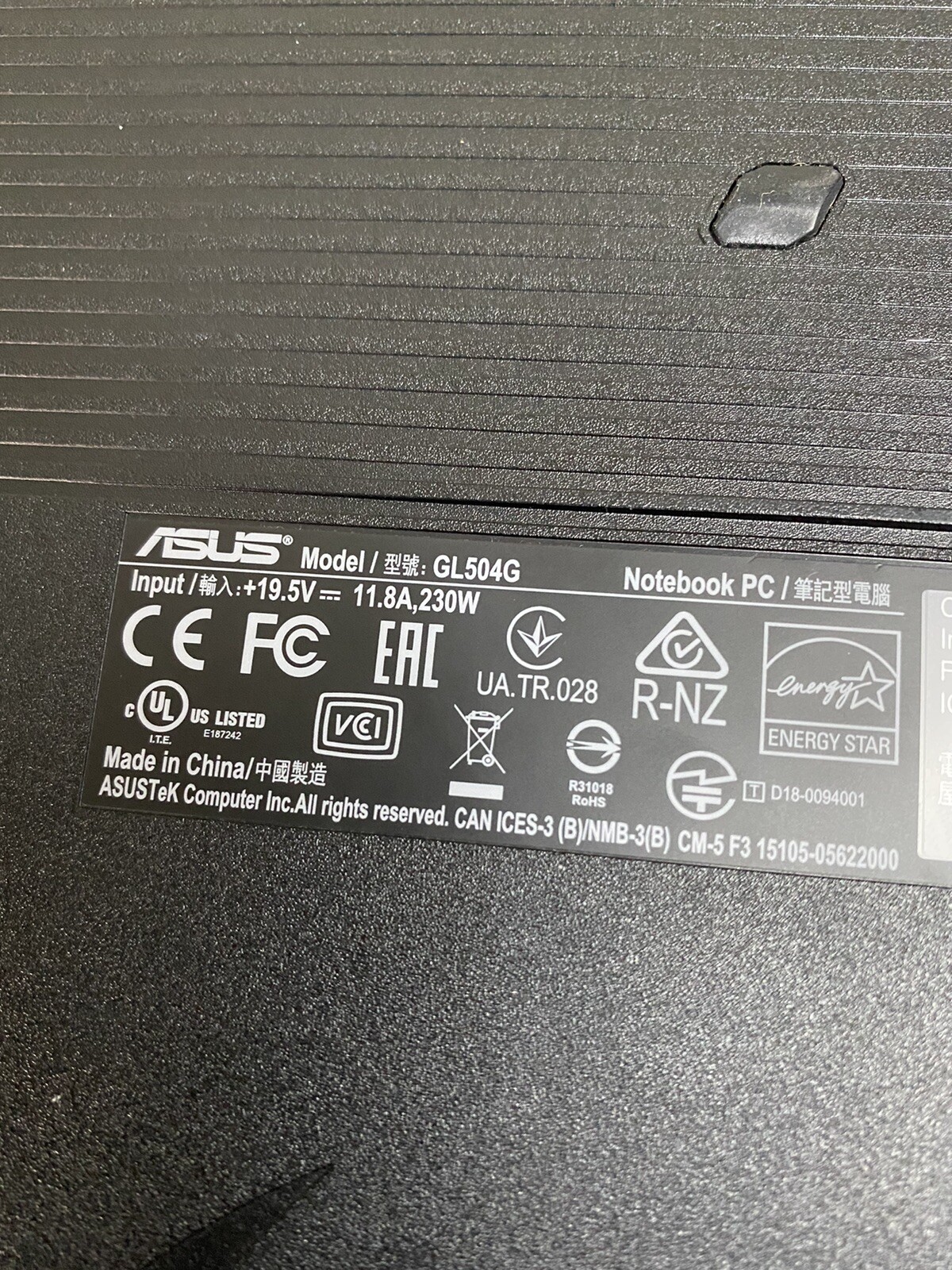 ASUS ROG Strix Scar 2 GL504G Gaming Laptop NVIDIA GeForce !Read ...