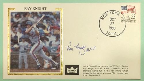 Ray Knight MVP Autographed FDC 1986 Campion Covers Baseball Cachet Sc ...