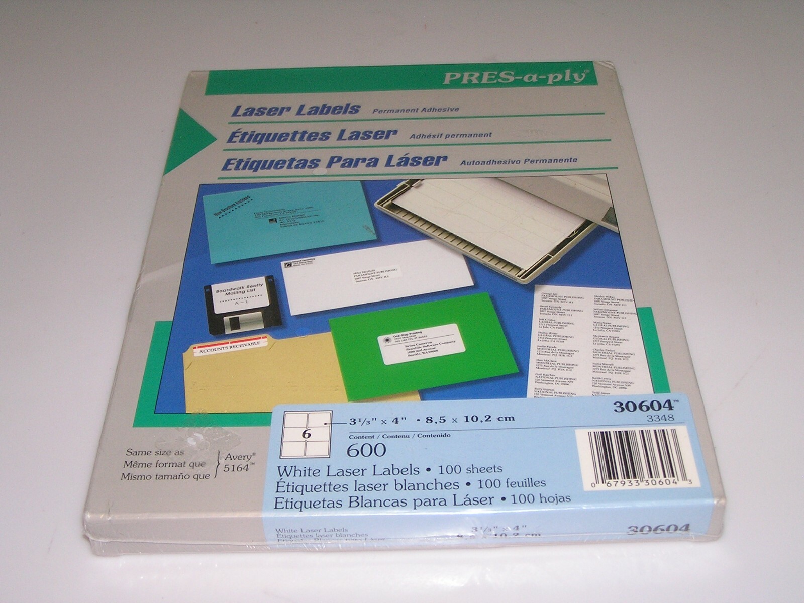 Avery Dennison Ave-30604 Pres-a-ply Standard Shipping Label - 3.33 ...