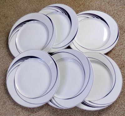 Block Spal Jack Prince White Pearl 8" Plates Set of 6 | eBay