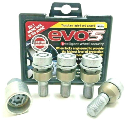 4 x HIGH SECURITY ALLOY WHEEL LOCKING BOLTS FOR AUDI Q7 STUD LUG NUT ...