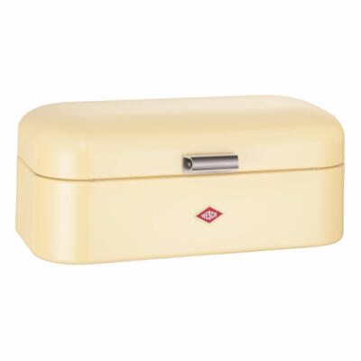 Wesco Breadbox Grandy Breakfast Box Bread Tin Almond Sheet Steel | eBay