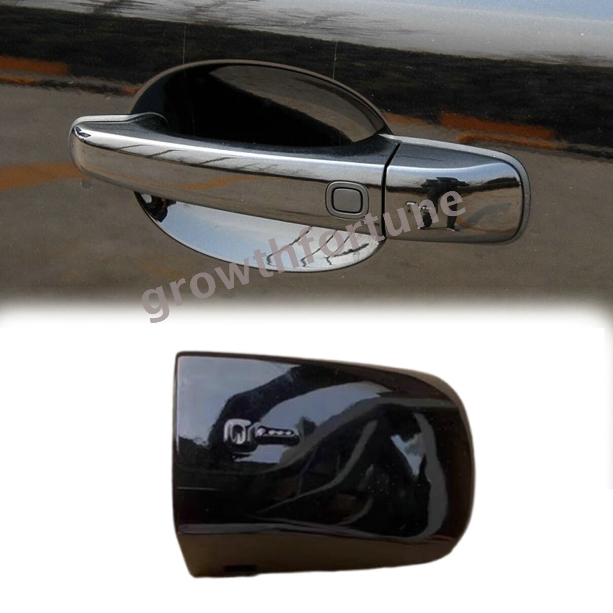 Black Front Left Car Door Handle Cover Cap For Volvo S80 XC60 XC70 MK2 ...