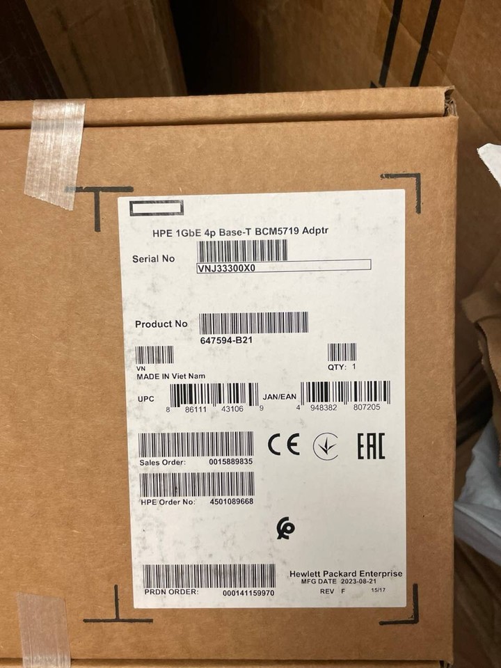 HP Ethernet 1Gb 4-Port 331T Adapter, Model: 647594-B21 | eBay