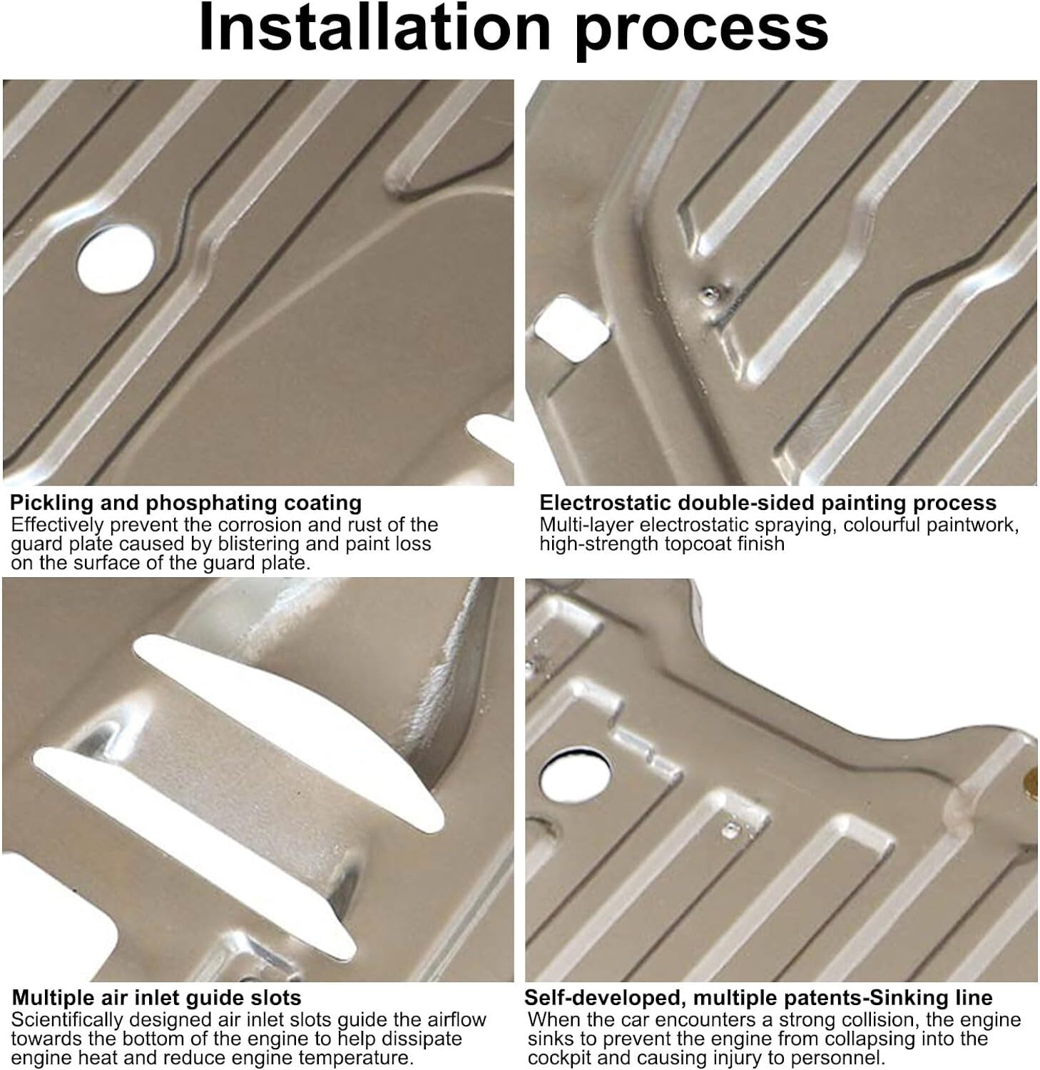 Front Engine Splash Guard Under Car Shield Cover For 2016-2021 Honda ...