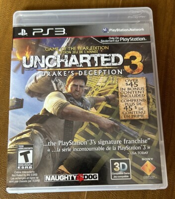 Playstation 3 PS3 Uncharted 3 Game of the Year CIB Complete Tested With ...