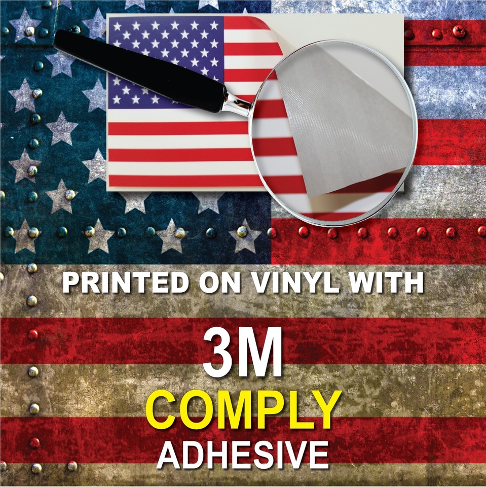 USA American Flag Decal 3M Sticker Car Truck Window Bumper Laptop ...