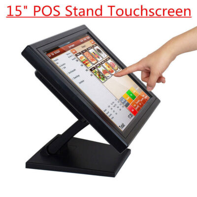 15 Inch Touch Screen VGA POS LCD TouchScreen Monitor Retail Kiosk ...