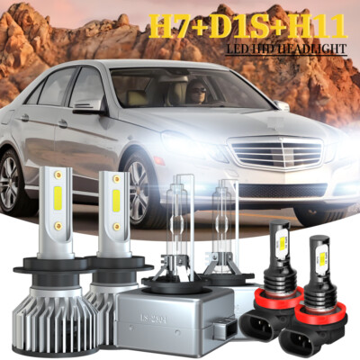 For Mercedes-Benz S550 2007-2010 LED HID Xenon Headlight Hi/Lo Fog ...