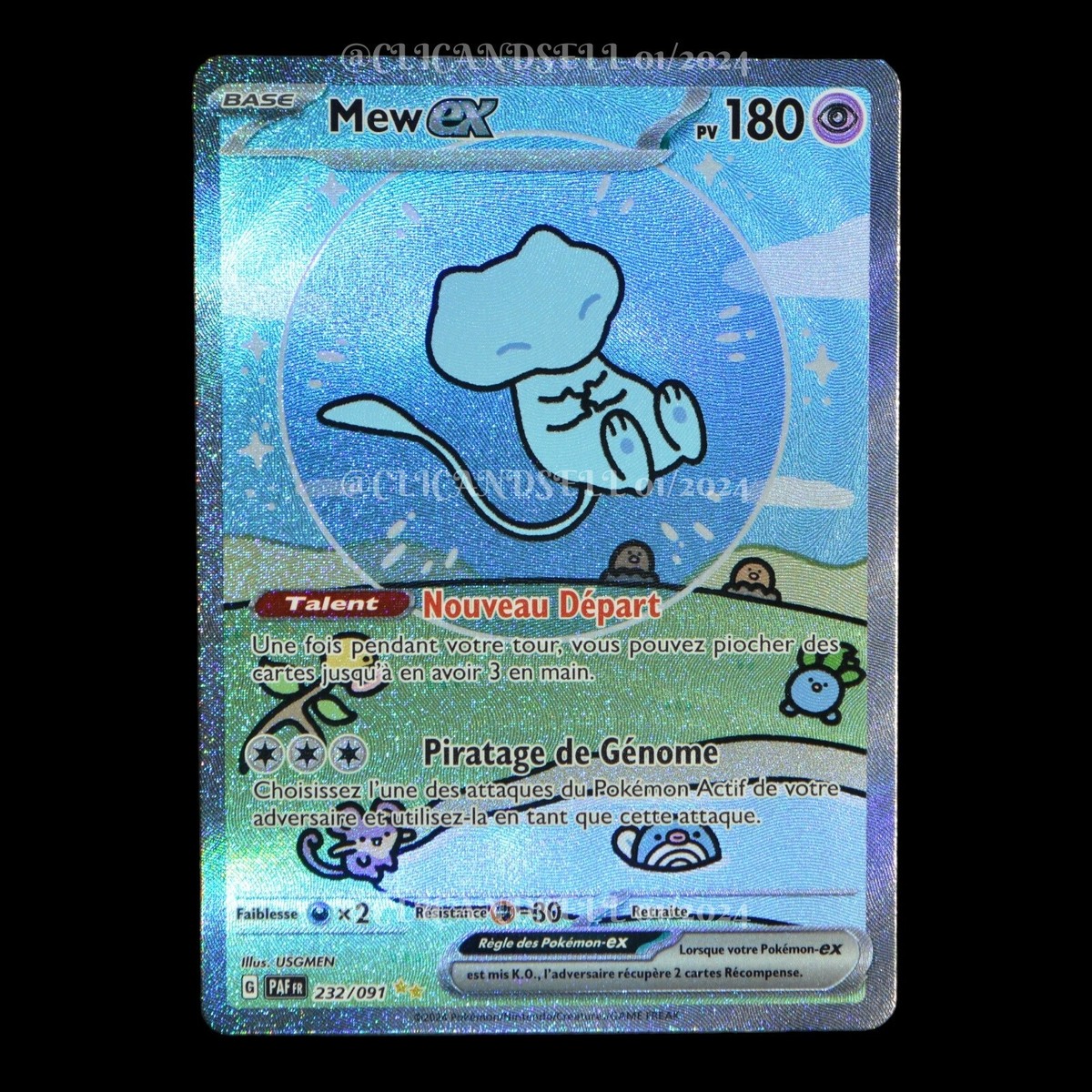 Mew Ex Carte Carte Pokémon – SV4a – 327/190 – Mew EX – SSR