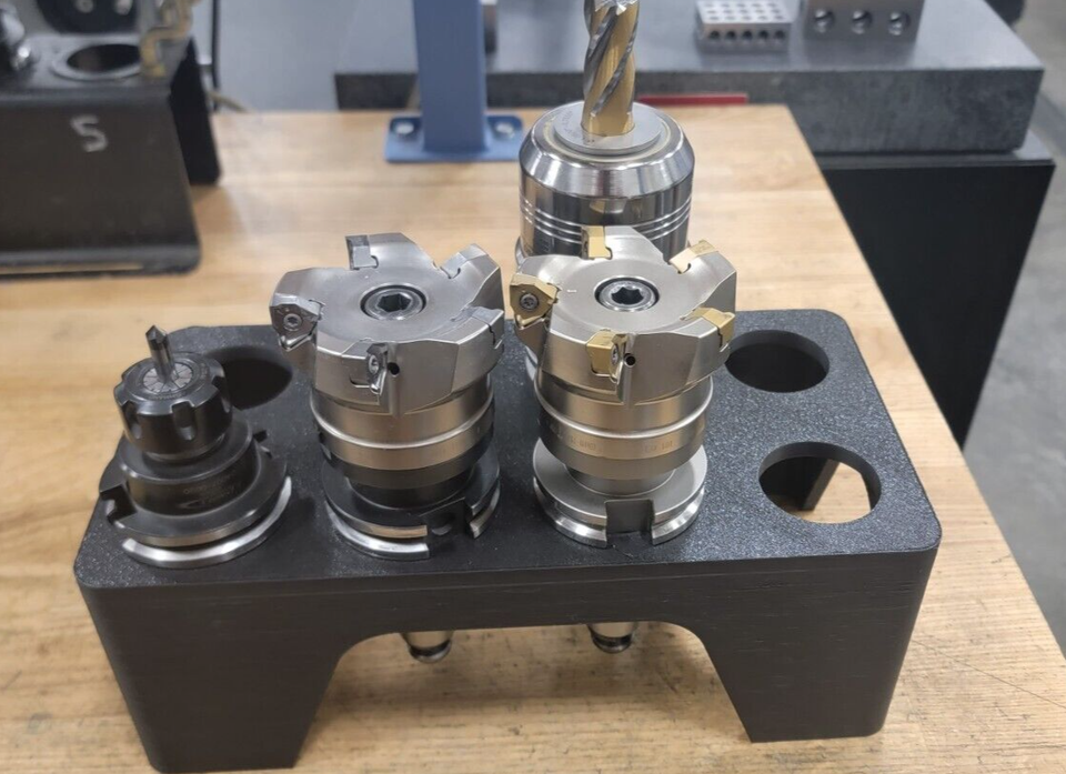 (2-pack) BLEM CAT40/BT40/NMTB40 CNC Tool Holder Rack - Holds 16 Tools ...