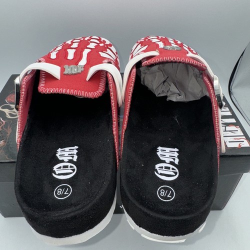 Octavious Marks Suede Leather Clogs - Mens 7/8 Red White | eBay