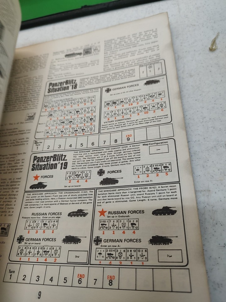 PANZERBLITZ War Board Game WARGAMER'S GUIDE TO PANZERBLITZ Avalon Hill ...