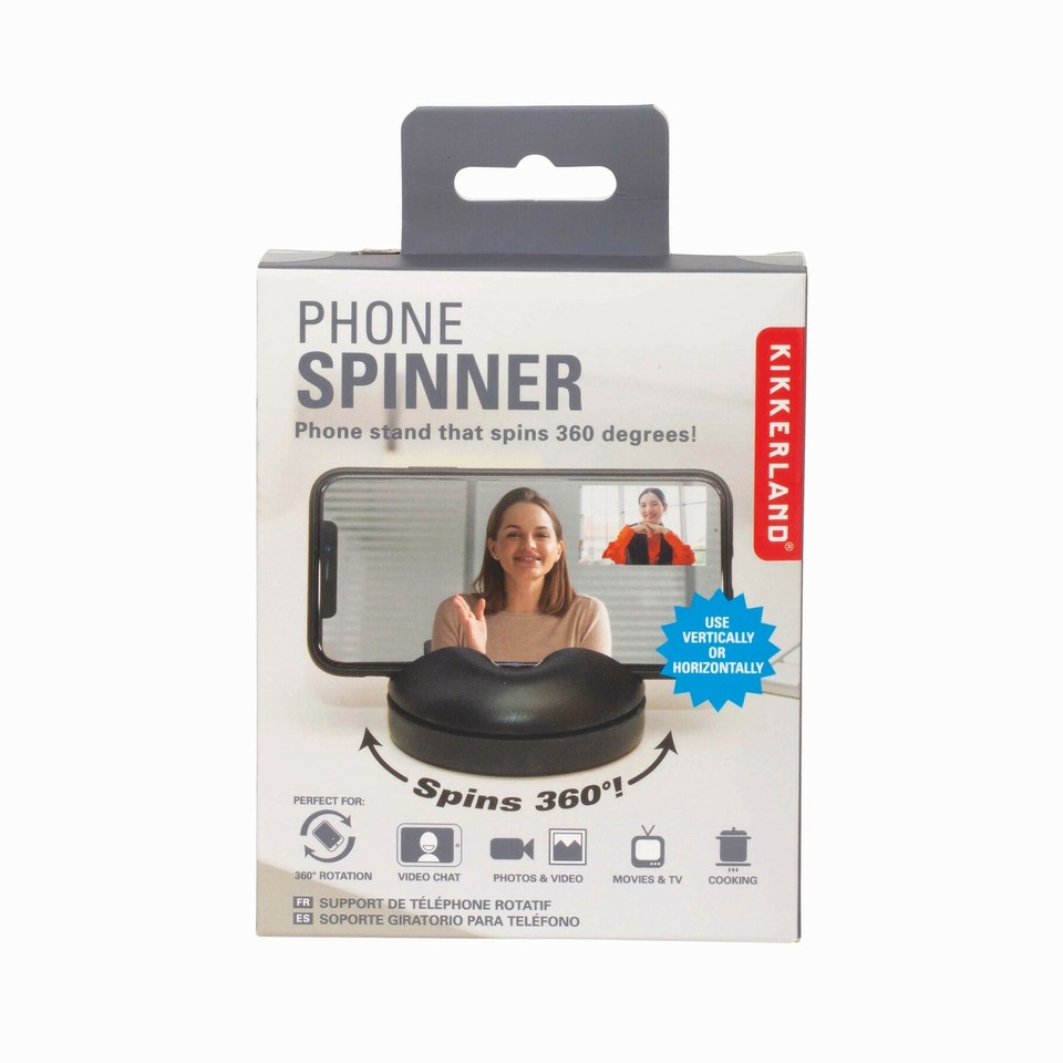 Smart Phone Spinner - Universal Hands-free Holder Stand Spins 360 ...
