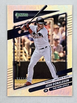 Josh Donaldson 2021 PaninI Donruss Season Stat Line Variation /400 #79 ...