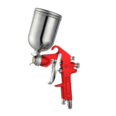 Spray Gun Gravity Feed 400ml Pot H/Duty MPT Paint Air Compressor Hose ...