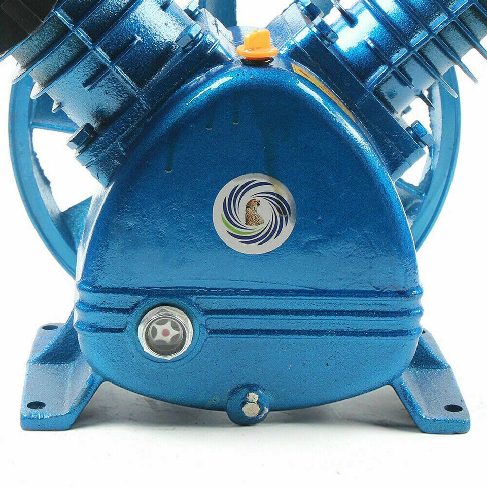 11CFM 5HP 175 PSI Air Compressor Pump Motor Head Double Stage V-Style 2 ...