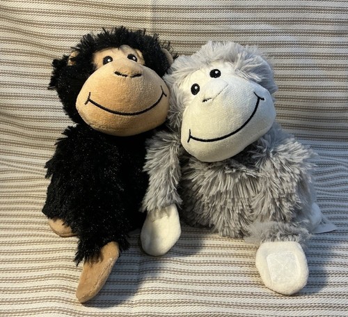 Snuggly Warmies Monkey Hugs Microwavable Plush 9" Heat Therapy Stuffed ...