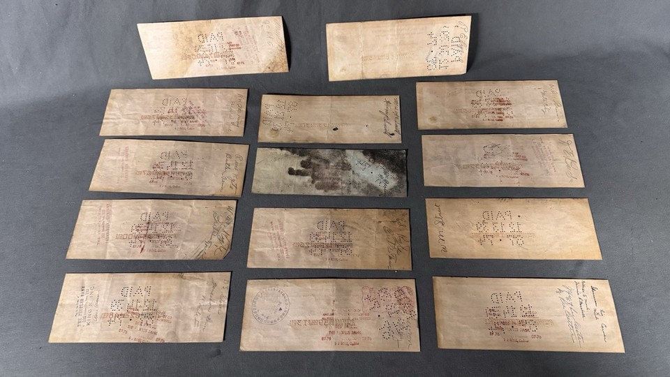1930s Central Tobacco Warehouse Used Bank Checks Johnson City,Tennessee ...