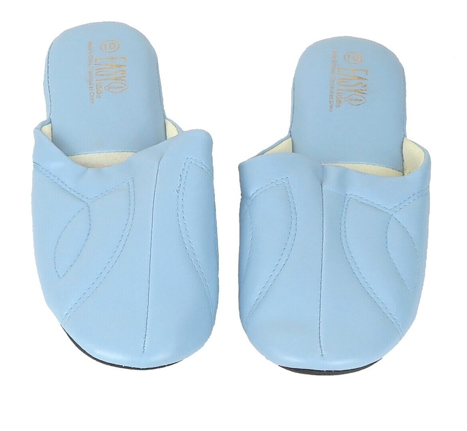Pair of Women's Soft Vinyl House Slippers Sizes 6-11 New | eBay