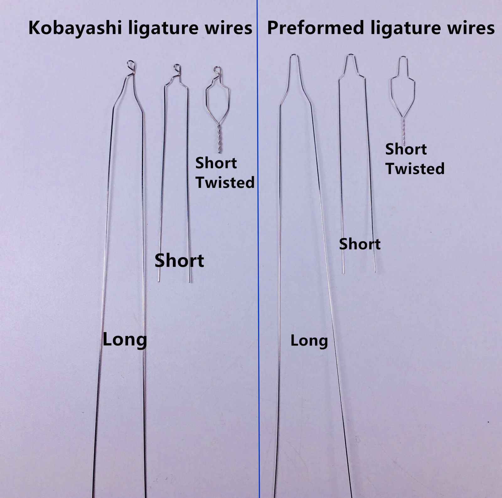 Dental Short Twisted Preformed Ligature Wires Orthodontic Kobayashi ...