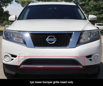For 2013-2016 Nissan Pathfinder Lower Bumper Stainless Black Mesh ...