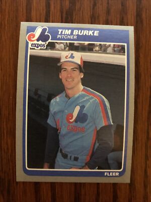 1985 FLEER UPDATE TIM BURKE RC MONTREAL EXPOS #U-14 | eBay