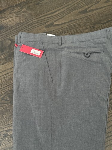 Men's REPORT COLLECTION Gray Wool Blend Stretch Dress Pants Size 38X32 ...